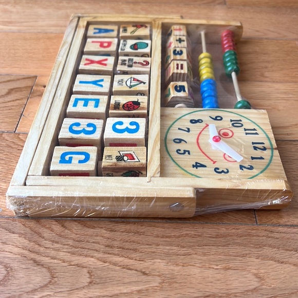 Toys | Wooden Abacus Learning Stand Kids Counting Cognition Board ...
